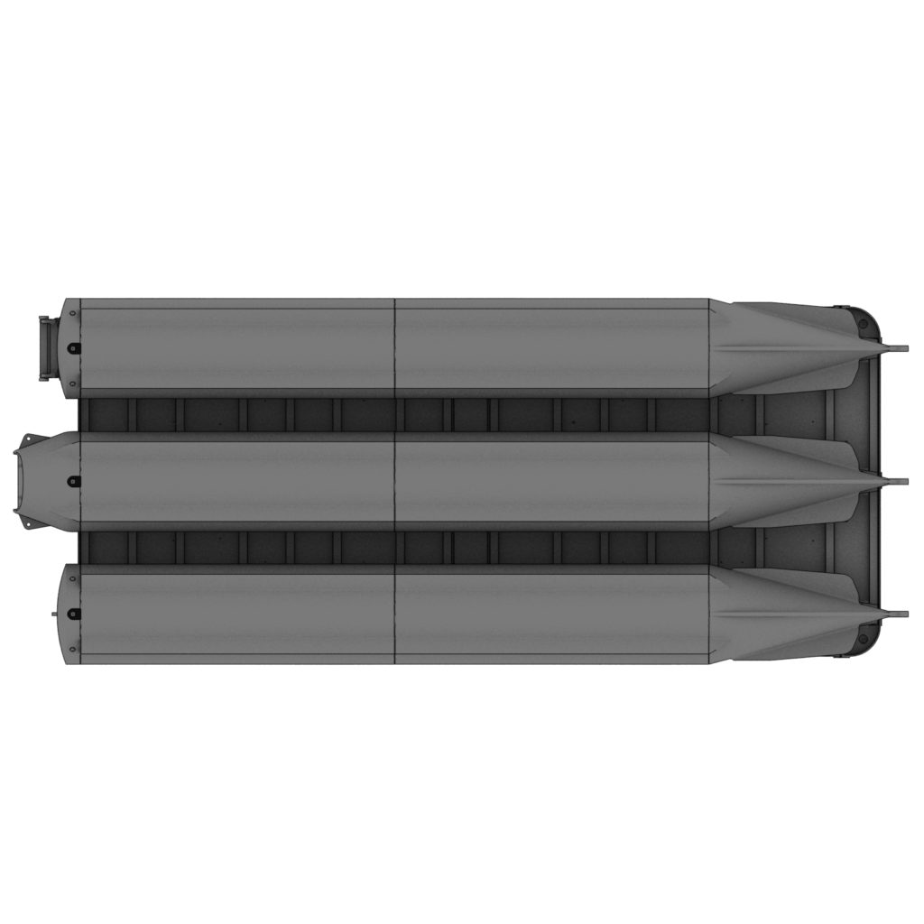 1/10th Scale 20′ Tritoon Layout C | Spyker Workshop