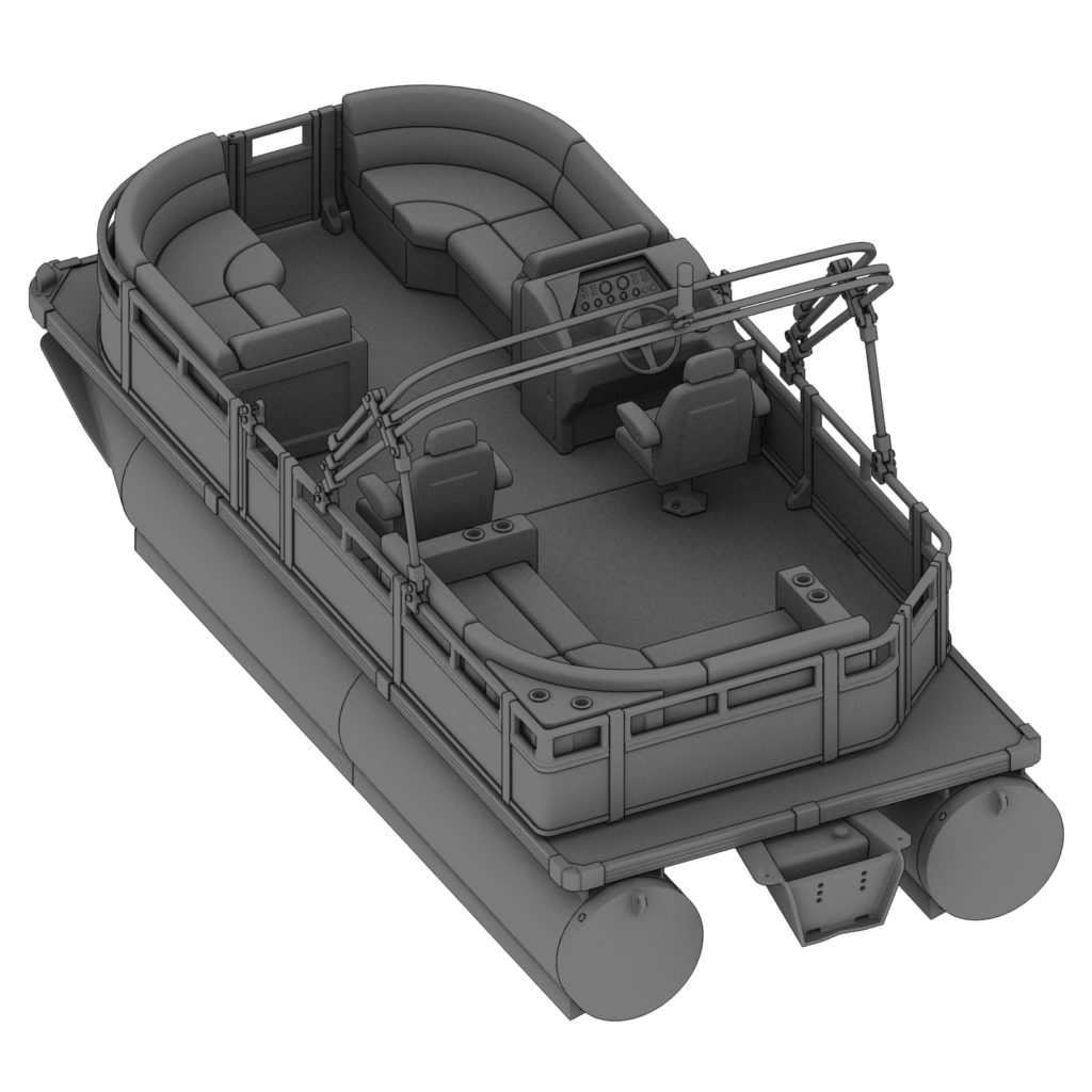 1/10th Scale 20′ Pontoon Layout B | Spyker Workshop
