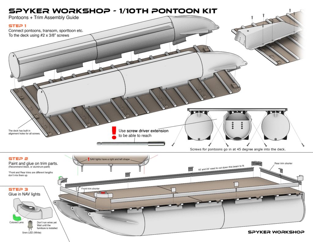 Pontoon Deck Trim | Spyker Workshop